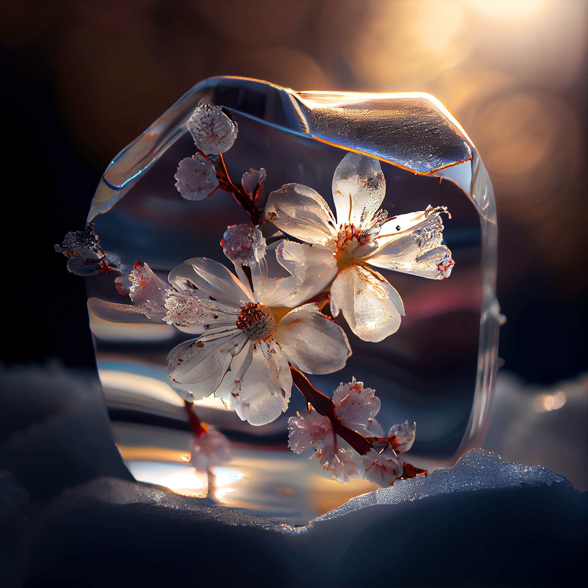 Frozen cherry blossom 2 - SimplyArt - Facem arta accesibilă